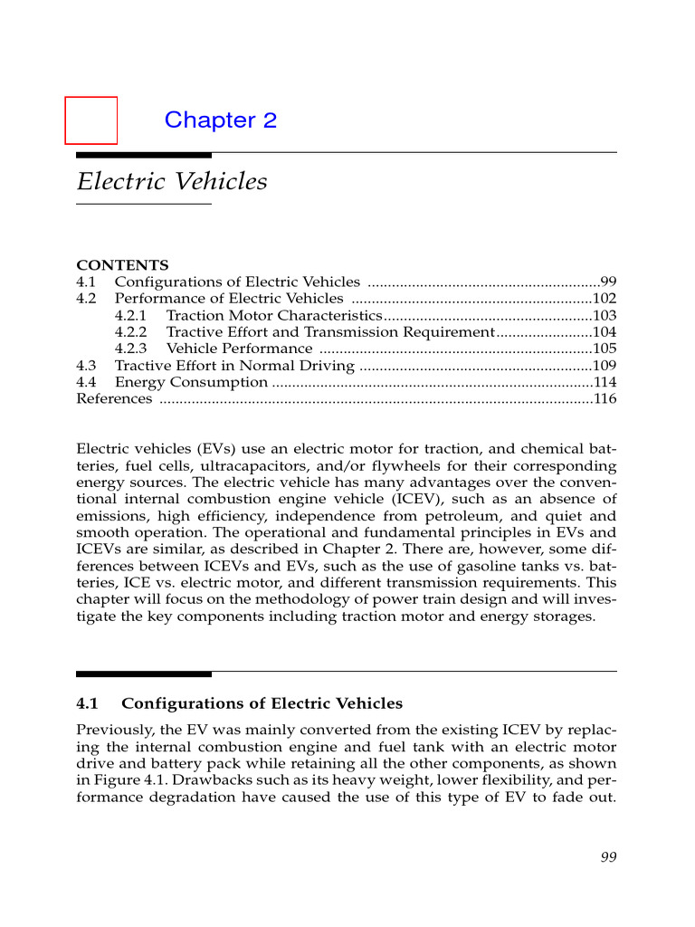 Electric Vehicle Configurations and Performance | PDF | Electric Motor ...