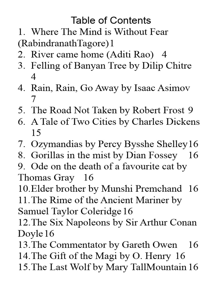 Engaging English Chapters Upto 12 Chapter | PDF | Rabindranath Tagore