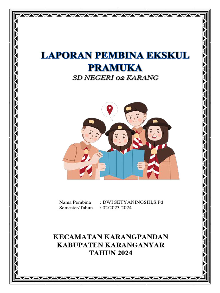 Laporan Tugas Pembina Pramuka DWI SETYA | PDF