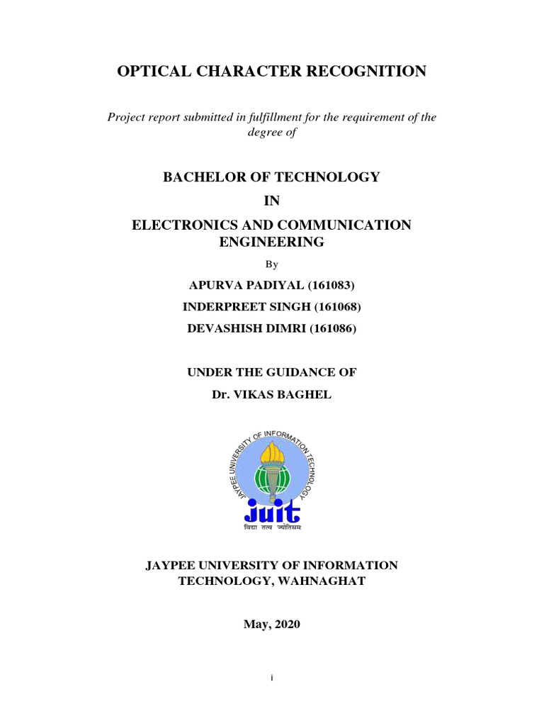 Opticalcharacterrecognition1 240330184841 07a77147 | PDF | Optical Character Recognition | Computing