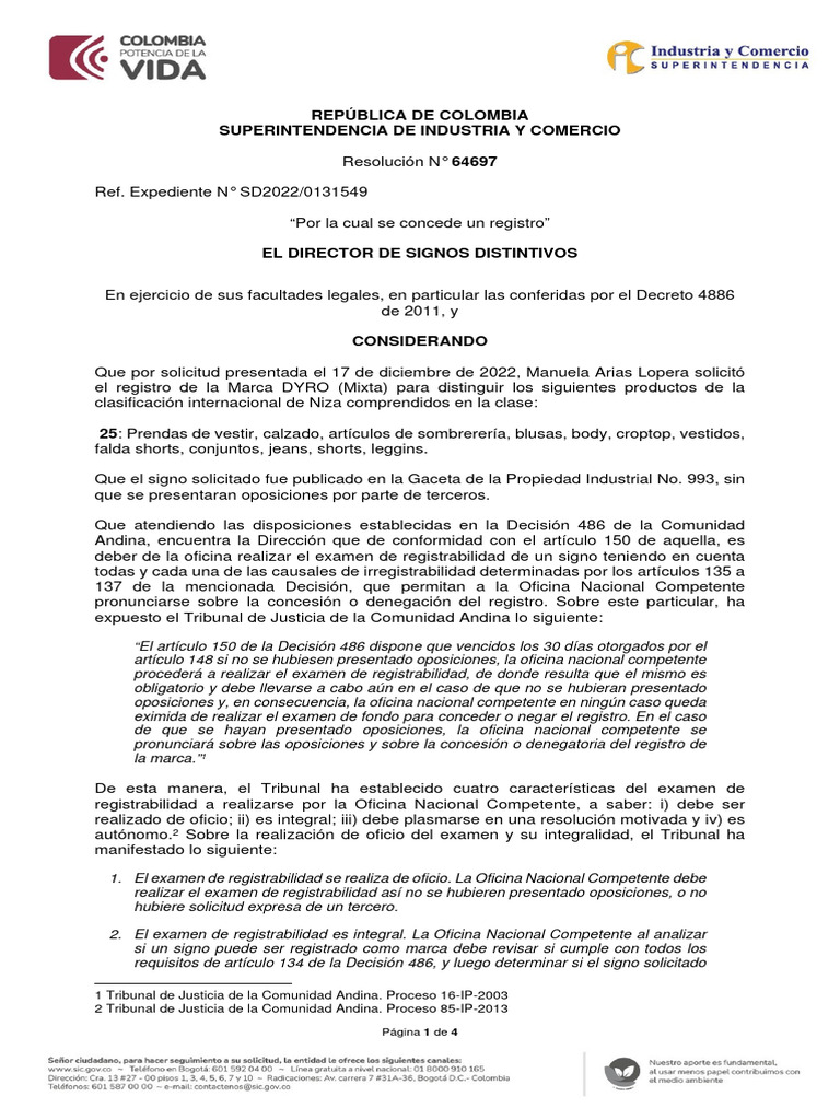 TM10 - Concede - Sin - Oposiciã N - 2 | PDF | Marca comercial | Justicia