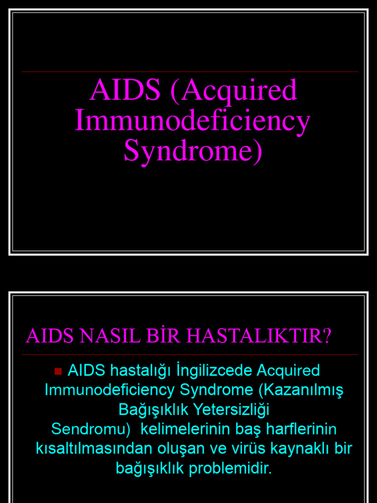 AIDS (Acquired Immunodeficiency Syndrome) | PDF
