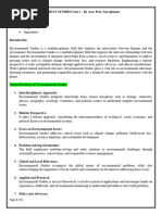 EVS Notes by Abhishek Patel For Bcom (P) SEM1 | PDF