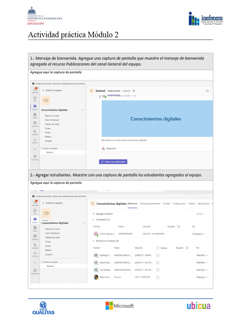 Actividades Prácticas en Módulo 2 | PDF