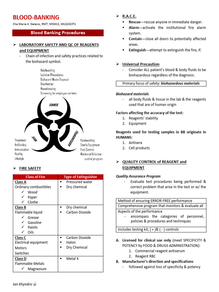 Blood Banking Procedures Overview | PDF | Blood Plasma | Vertebrates