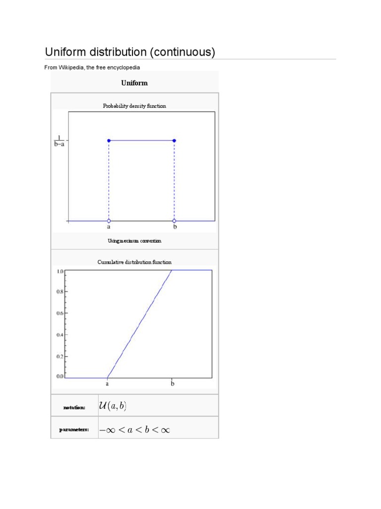 Uniform Distribution | PDF | Probability Distribution | Scientific Theories