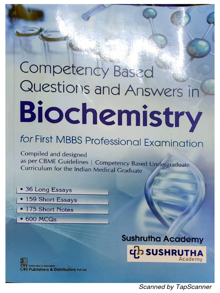 Petency Based Biochemistry Question and Answers | PDF