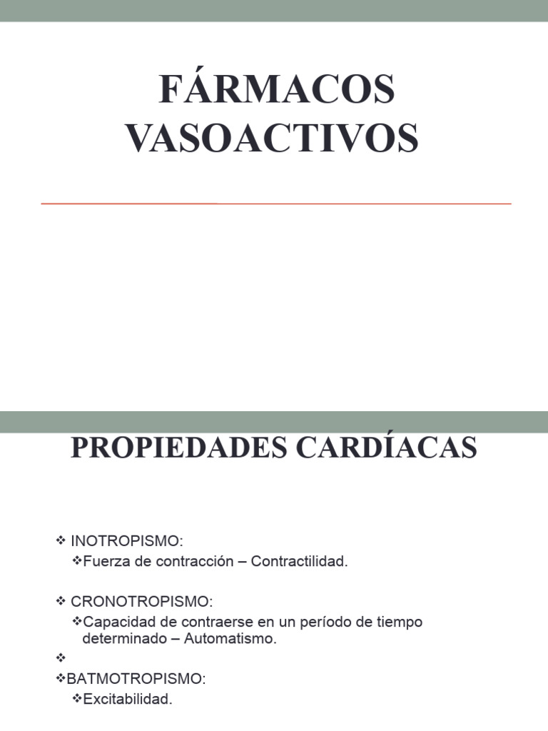 Infusiones de Medicamentos Inotropicos | PDF | Norepinefrina | Drogas