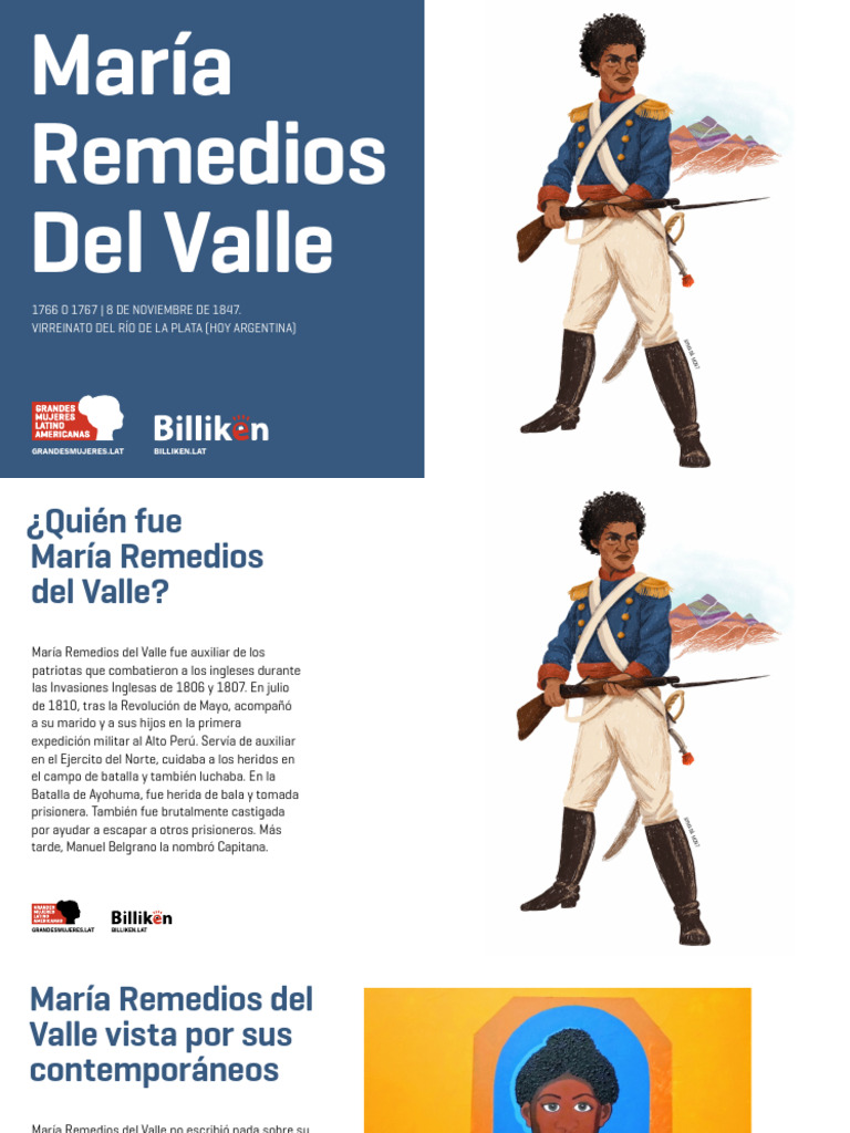 GML MariaRemediosdelValle Presentacion | PDF | América del Sur | Argentina