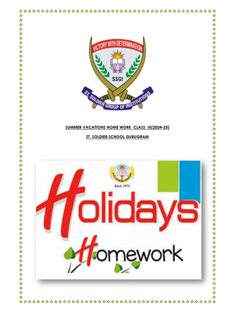9th class holiday homework | Download Free PDF | Computing