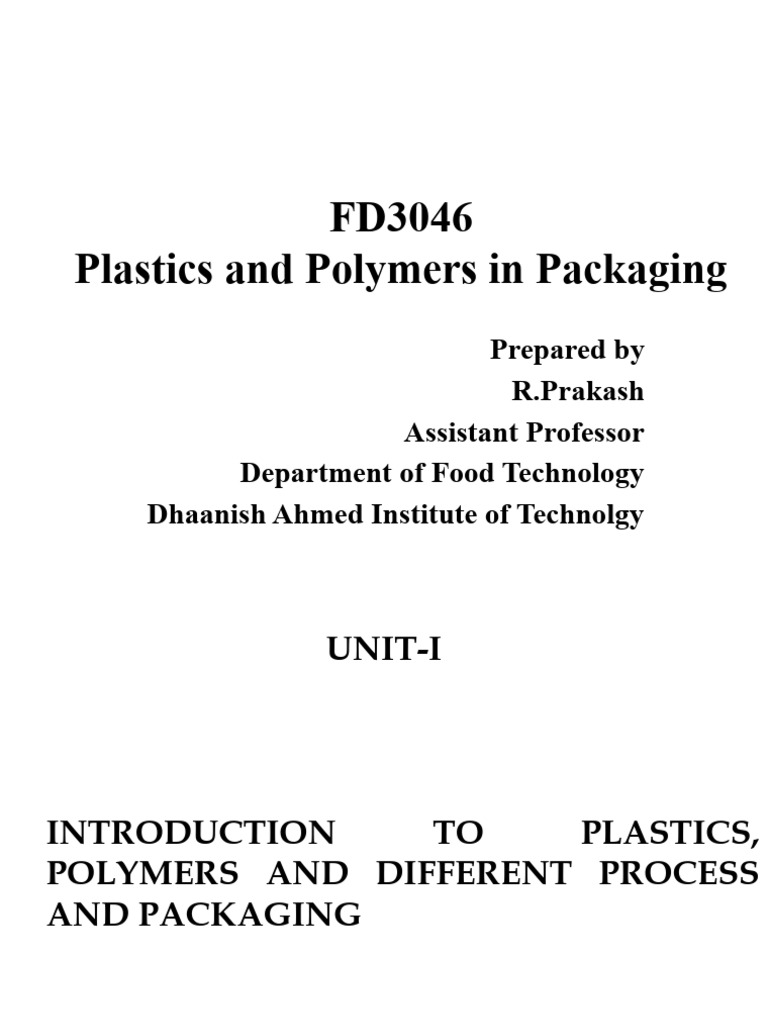 Unit - I PPP | PDF | Polyester | Composite Material