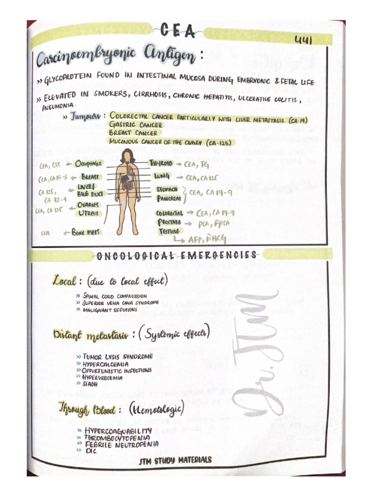 Onco, Fluids, EM JTM | PDF