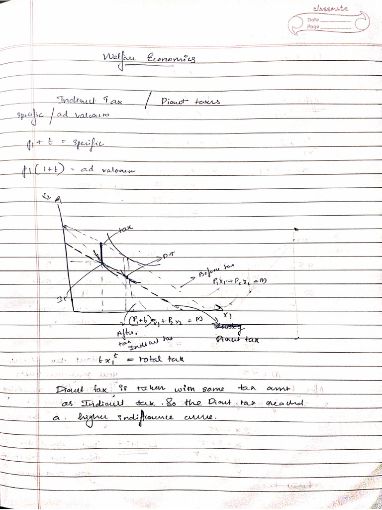 Notes For Welfare Economics | PDF
