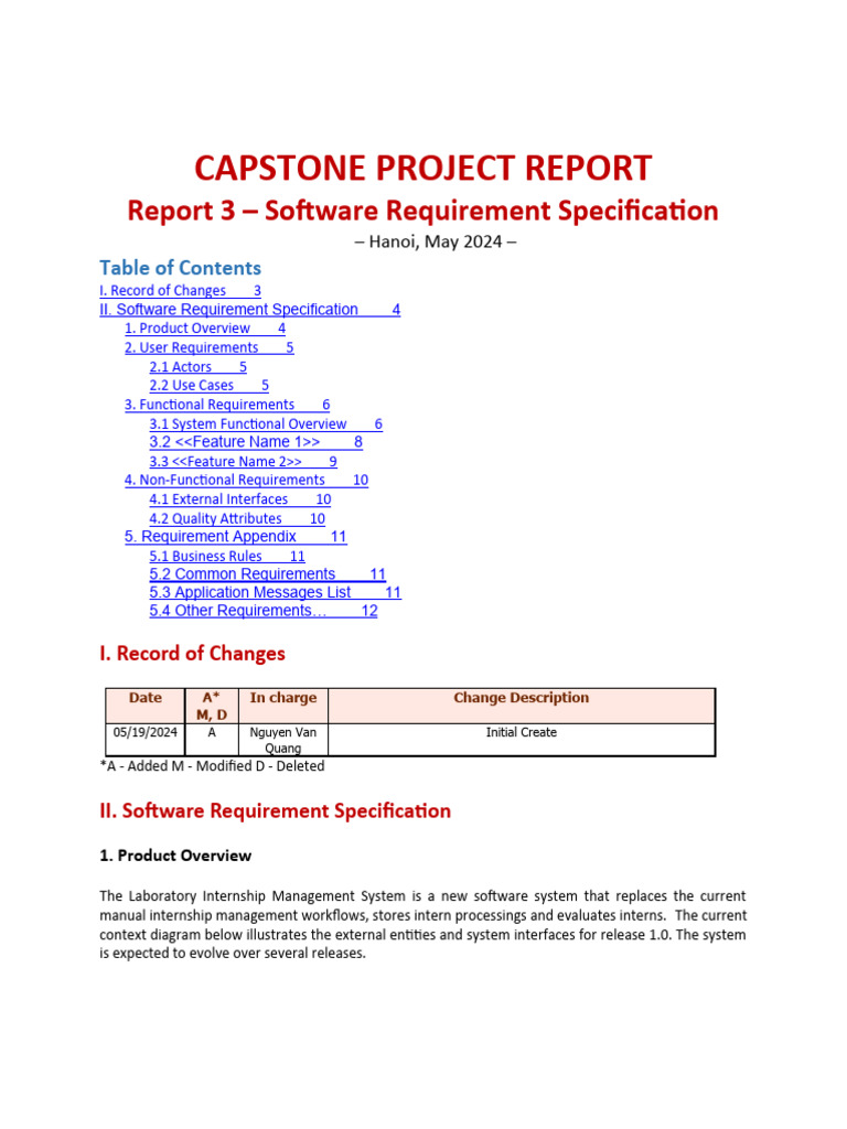 Capstone Project Report SWT | PDF | Usability | Login