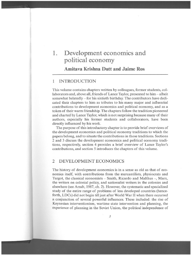Development economics | PDF