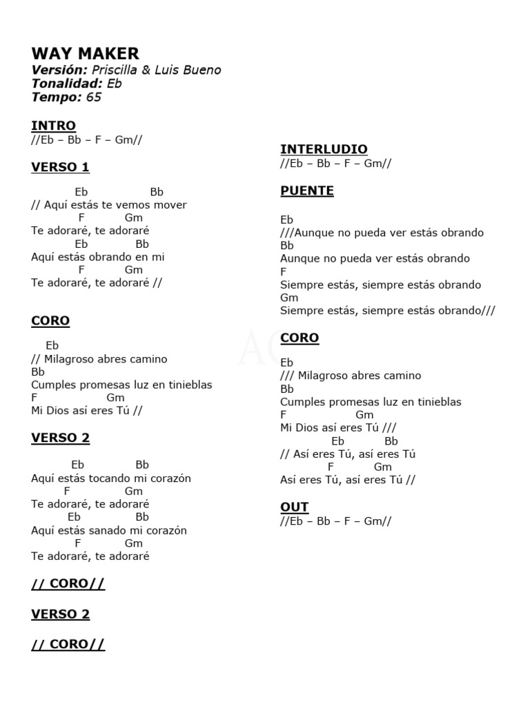 Way Maker | PDF