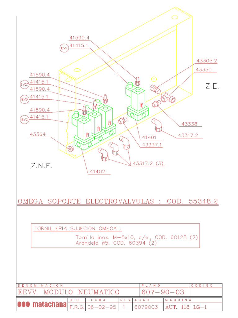 Eevv Modulo Neumatico (Pneumatic Module) 118lg 6079003 | PDF