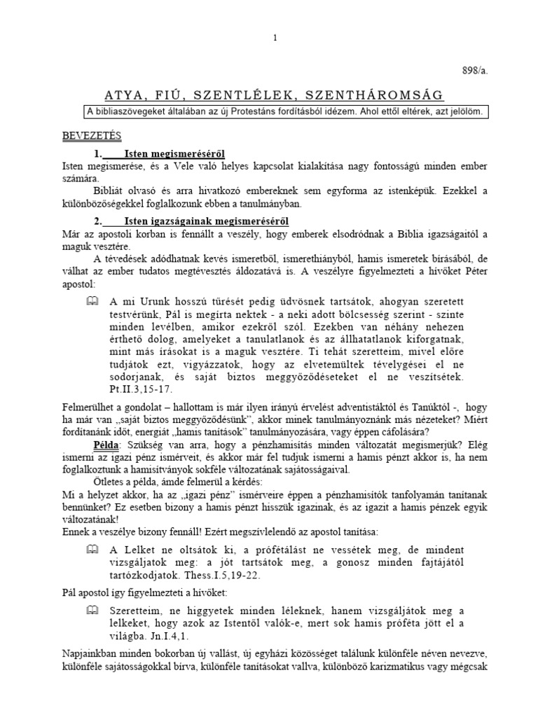 Atya Fiú Szentlélek Szentháromság Pdf