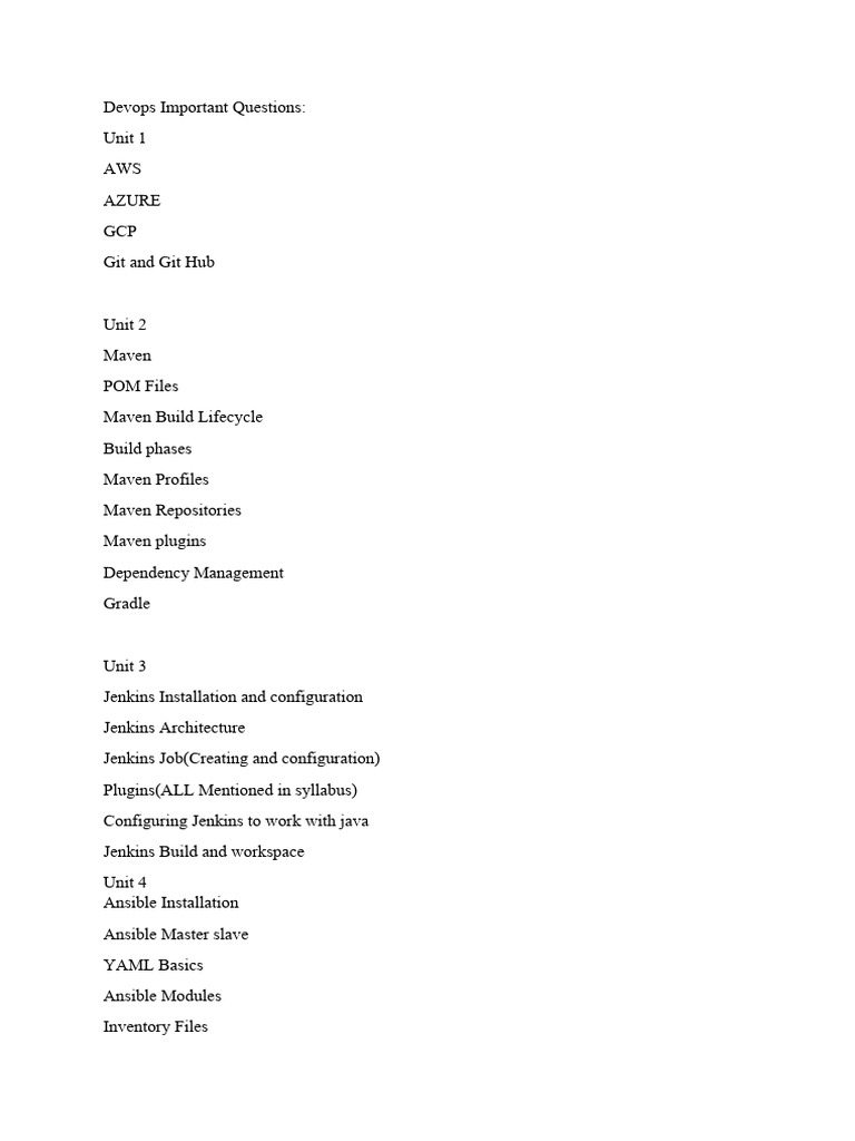 Devops Important Questions | PDF