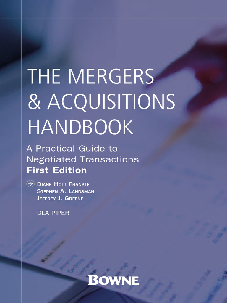 M&A Handbook (DLAPiper) | PDF | Mergers And Acquisitions | Stocks