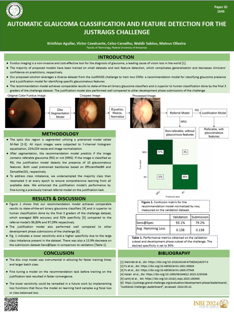 Isbi 2024 Justraigs Poster | Download Free PDF | Sensitivity And Specificity | Computational ...