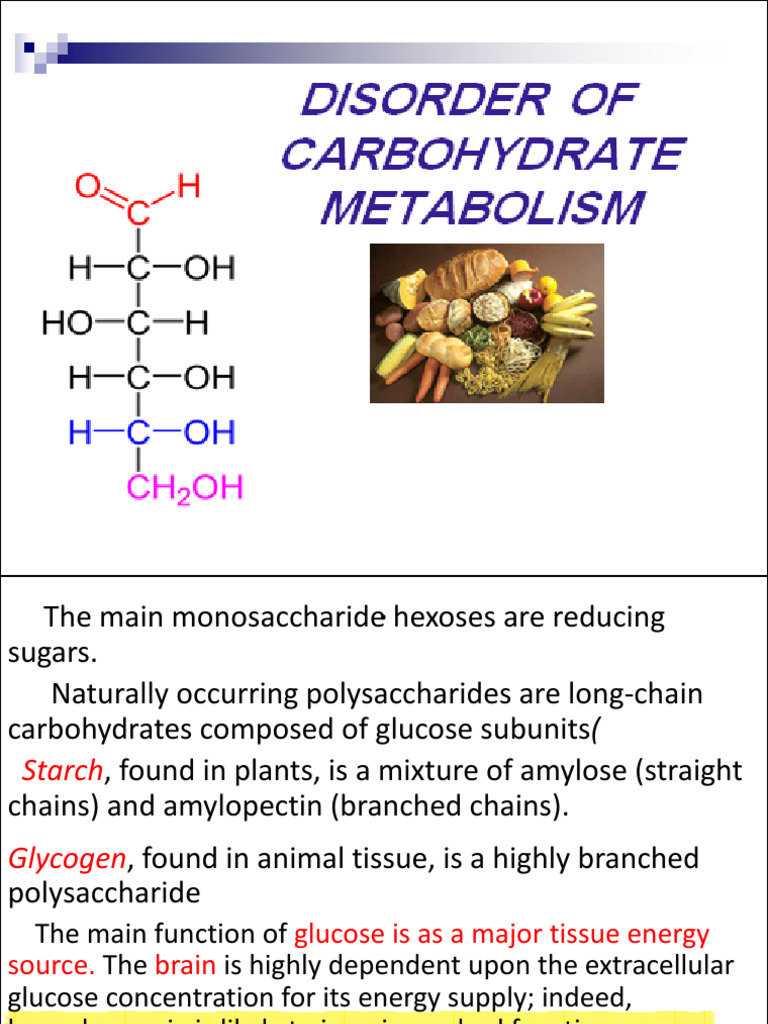 Disorders of Carbohydrates | PDF | Diabetes | Glycated Hemoglobin