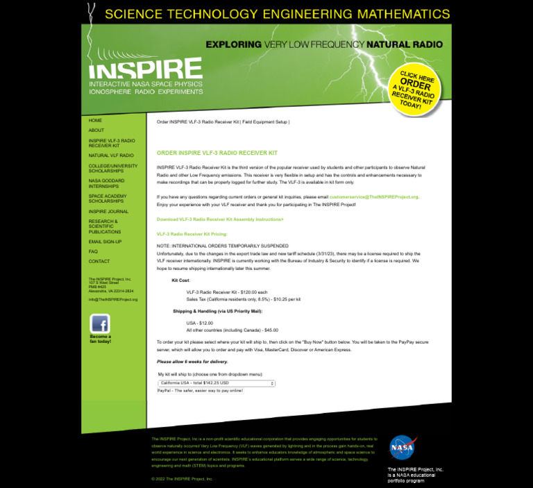 INSPIRE VLF-3 Radio Receiver Kit | PDF | Radio | Pay Pal