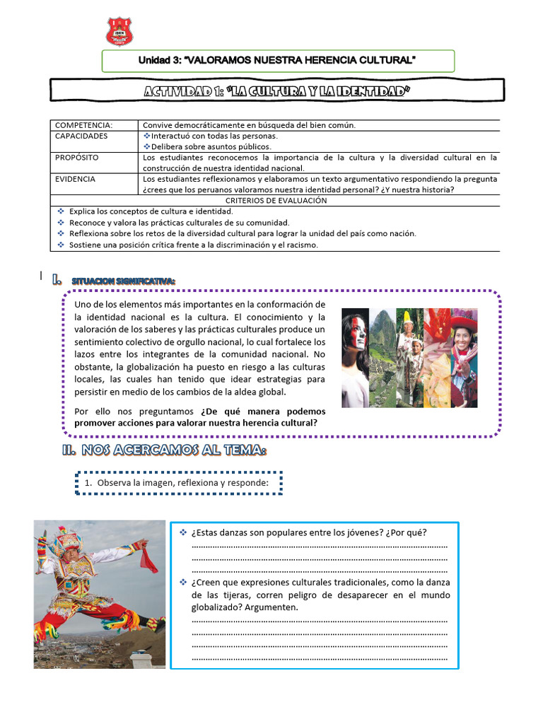 5° DPCC - Actv.01-Unid.4 | PDF | Sociedad | Humano