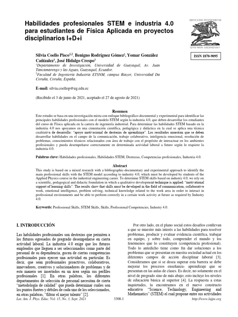 Habilidades Profesionales Stem | PDF | Aprendizaje | Enseñando