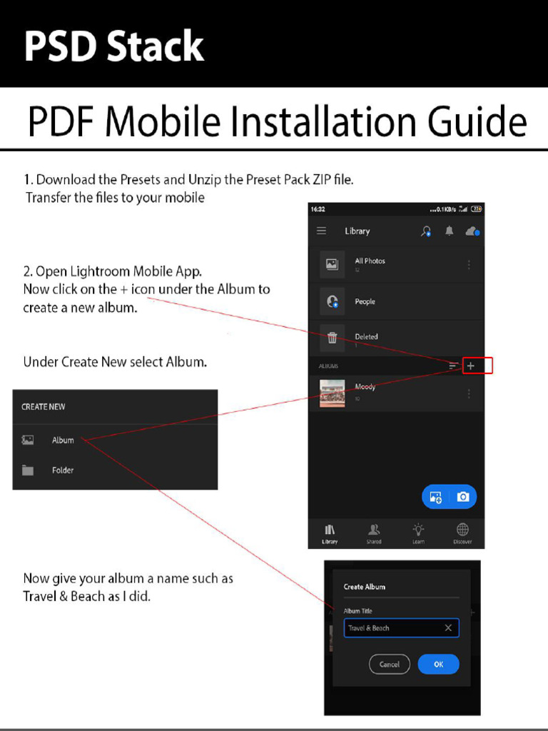 Lightroom Mobile Preset Installation Guide | PDF