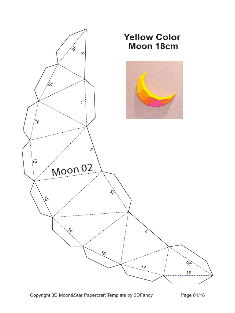 Moon Star Papercraft 3DFancy | PDF