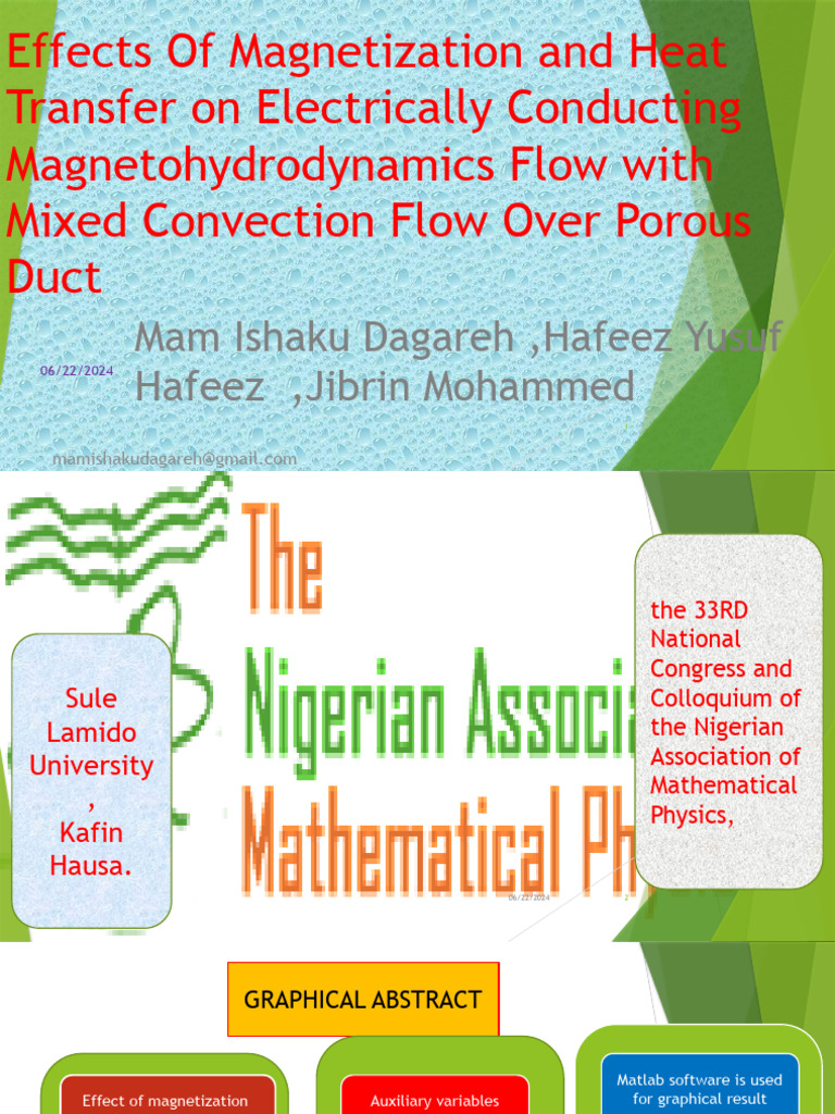 Effects of Magnetization and Heat Transfer On Electrically | PDF ...