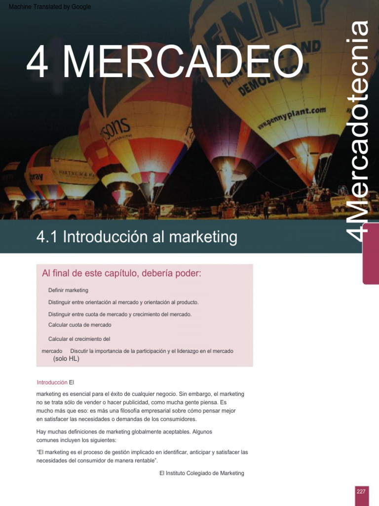 CAP-4 Esp | PDF | Marketing | Mercado (economía)