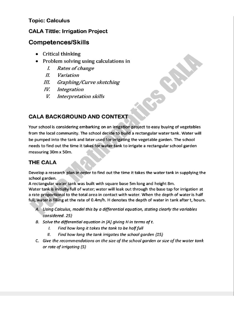 Mathematics cala 2 | PDF