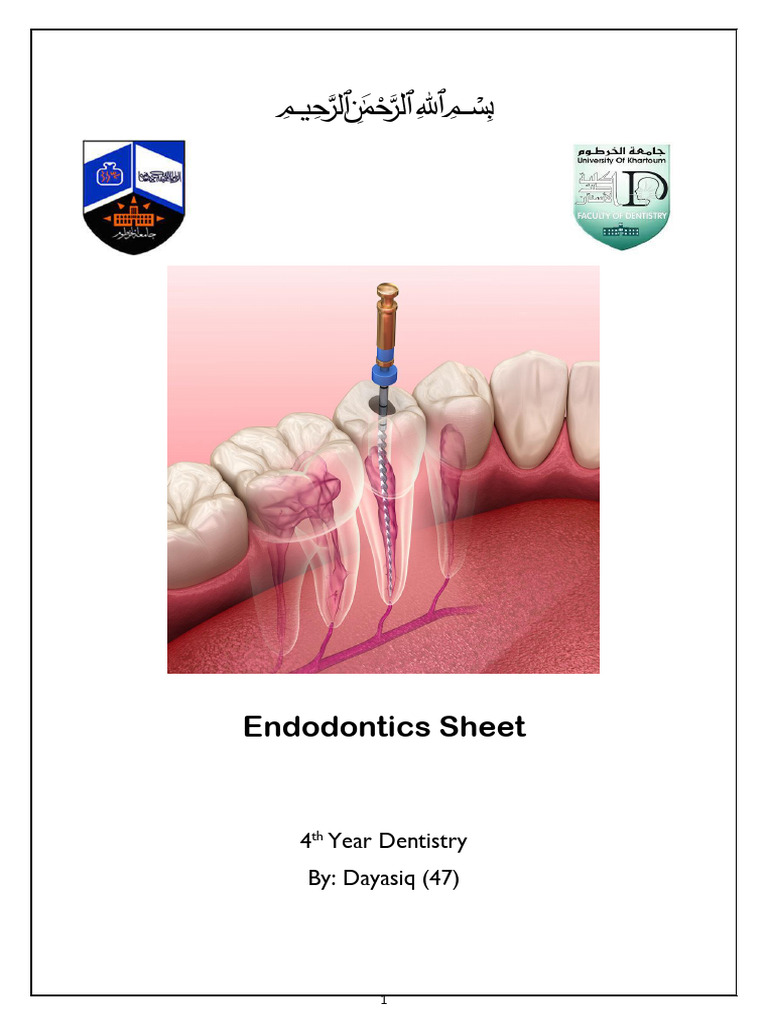 Endo Sheet Edited | PDF | Biofilm | Inflammation