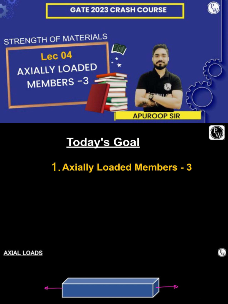 Axially Loaded Members - (3)-04 _ Class Notes __ (GATE Crash Course ... Axially Loaded Members - (3)-04 _ Class Notes __ (GATE Crash Course ...