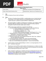 Emergency Blood Product Release Policy | PDF | Blood Type | Blood ...