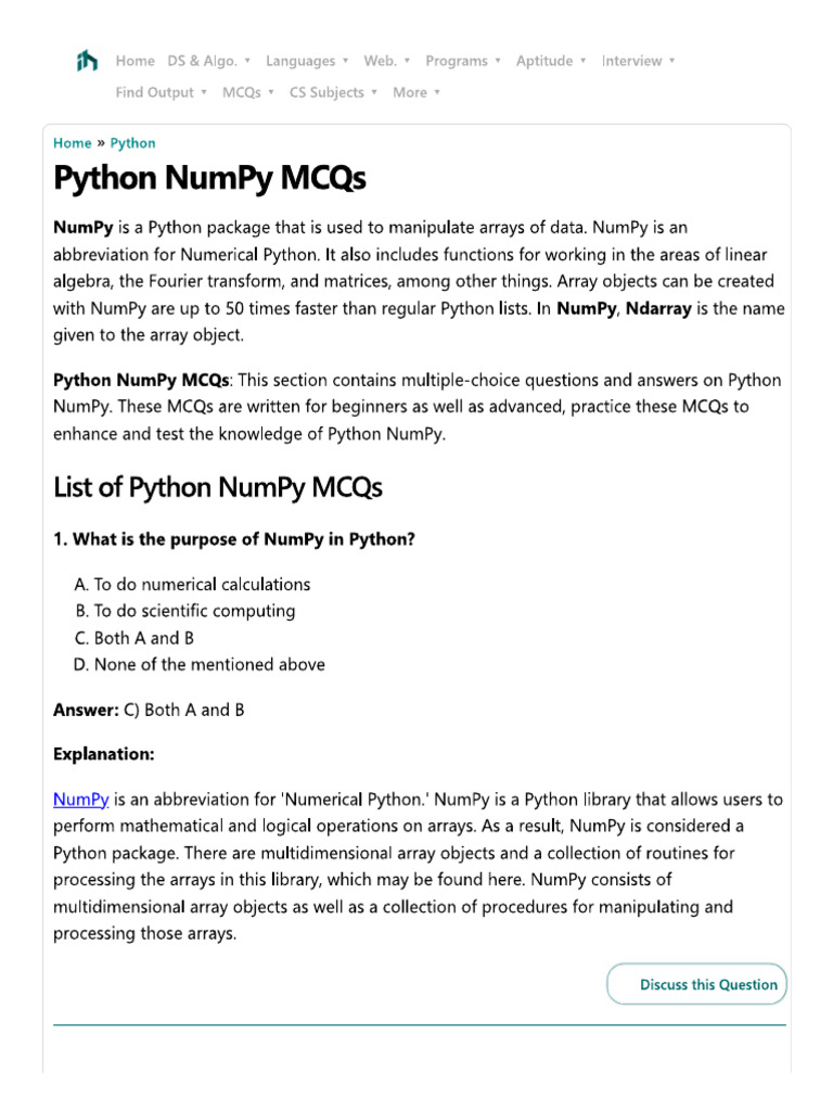 numpy | PDF numpy | PDF