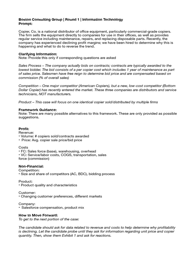 Information Technology - Darden Case Book 2018-2019 Edition | PDF | Prices | Sales