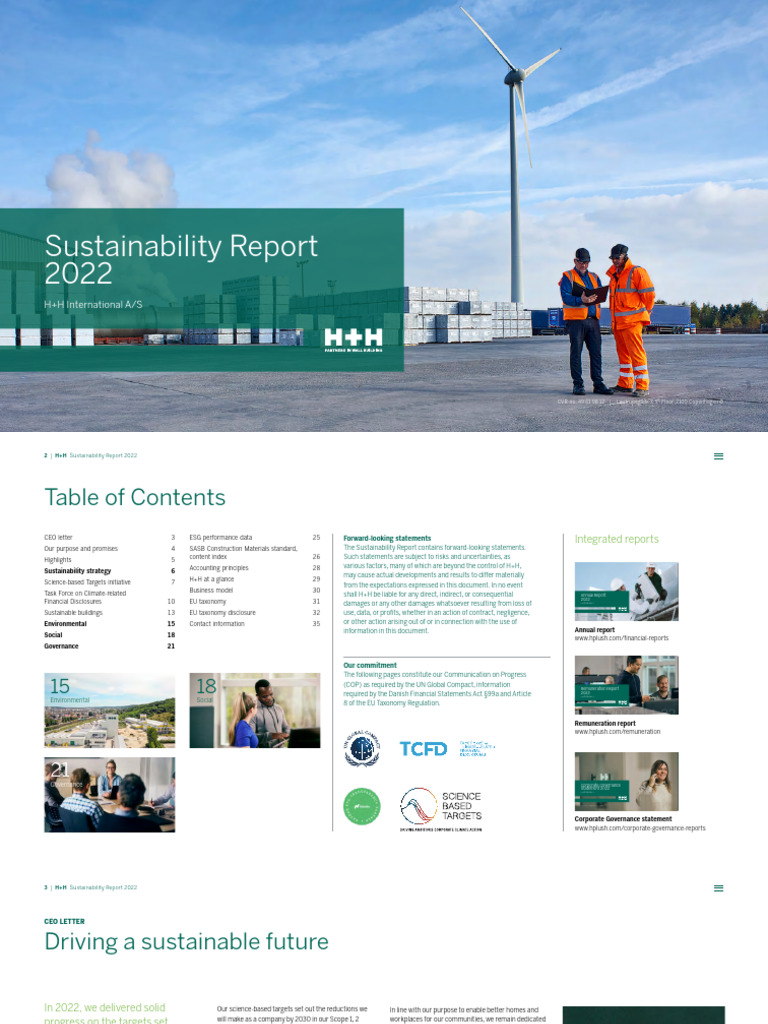 Sustainability Report 2022 | PDF | Climate Change Mitigation | Carbon ...