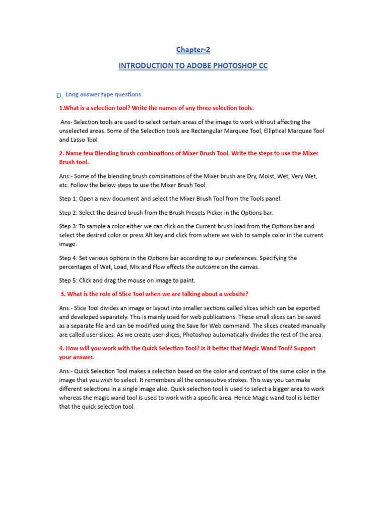 Ch-2-Cl-8- Long answer | PDF