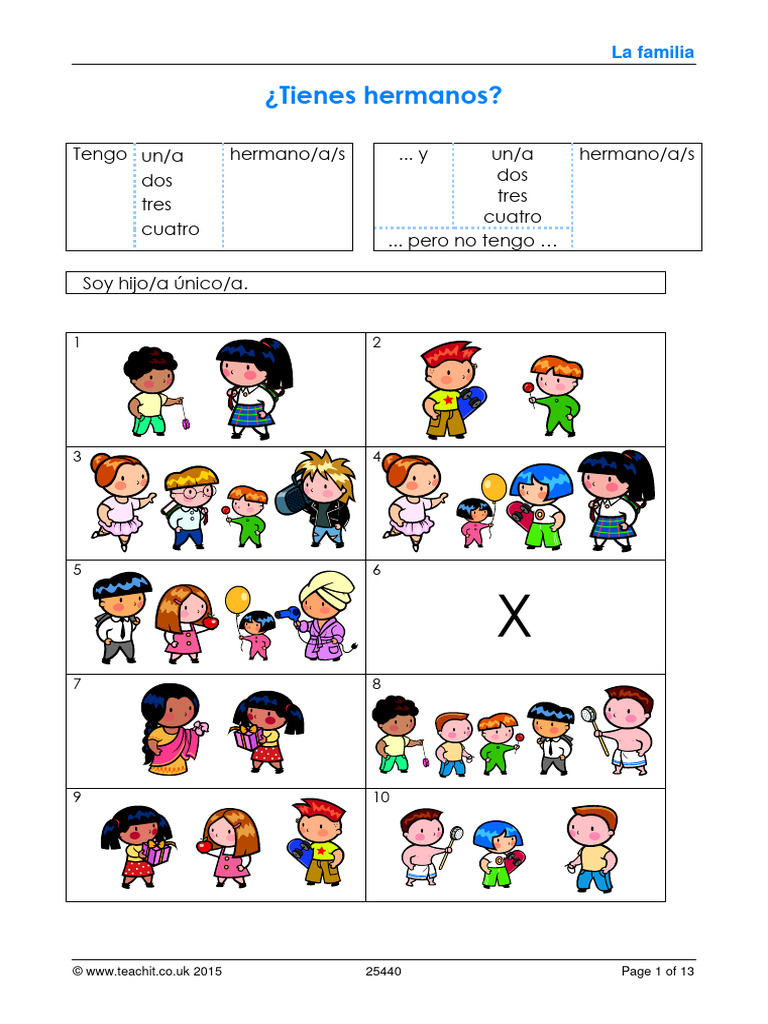 25440-la-familia (1) SPANISH YEAR 10 UNIT | PDF