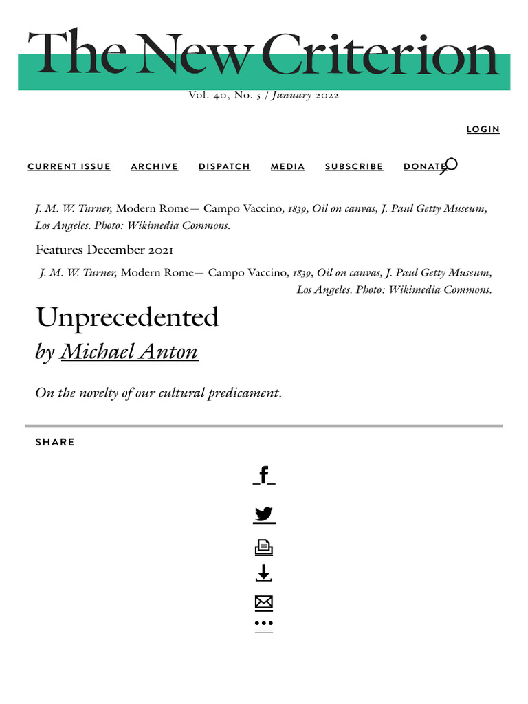 Anton, Michael - Unprecedented | PDF | Republic | Ancient Rome