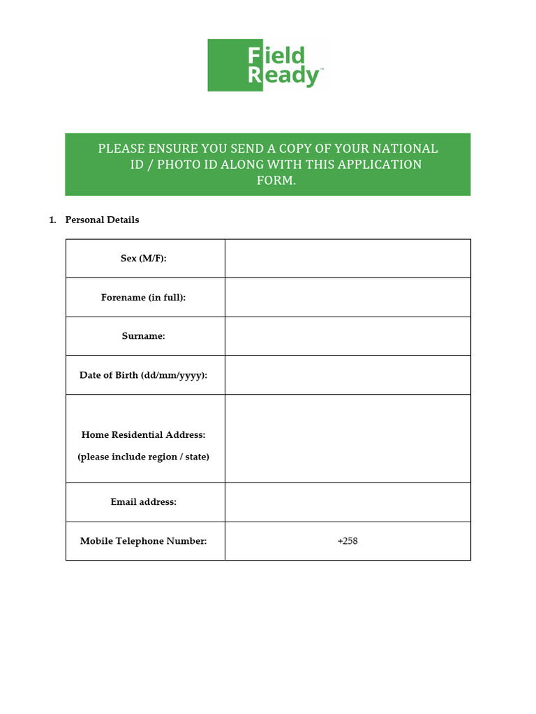 MZ4 App Form | PDF | Computing | Cyberspace