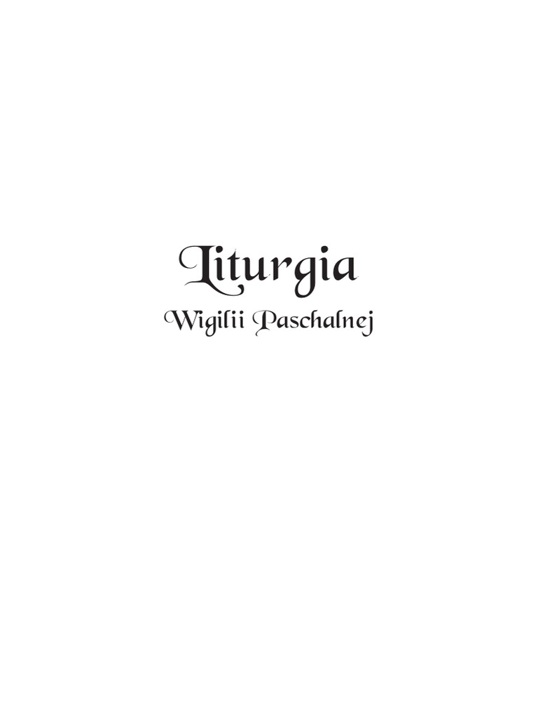Triduum Liturgia | PDF