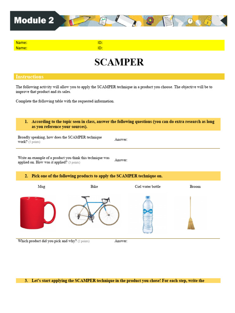 1.2 Scamper | PDF | Cognition | Cognitive Science