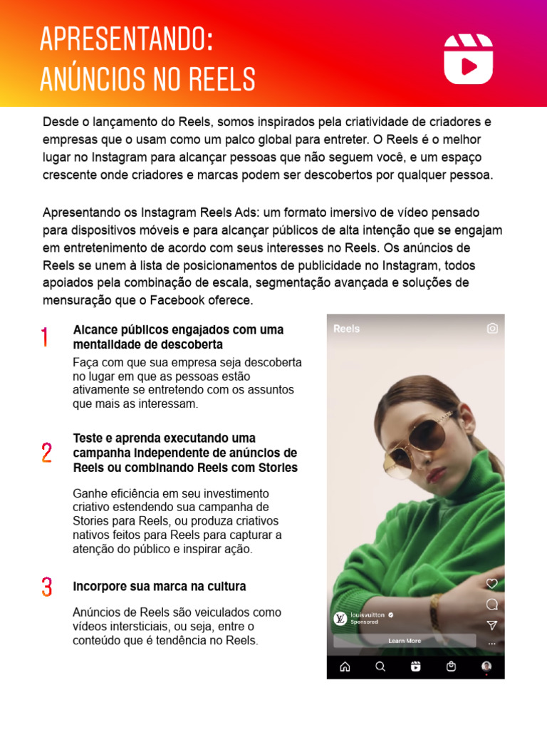 Criando Reels Apostila Instagram | PDF | Publicidade | Entretenimento