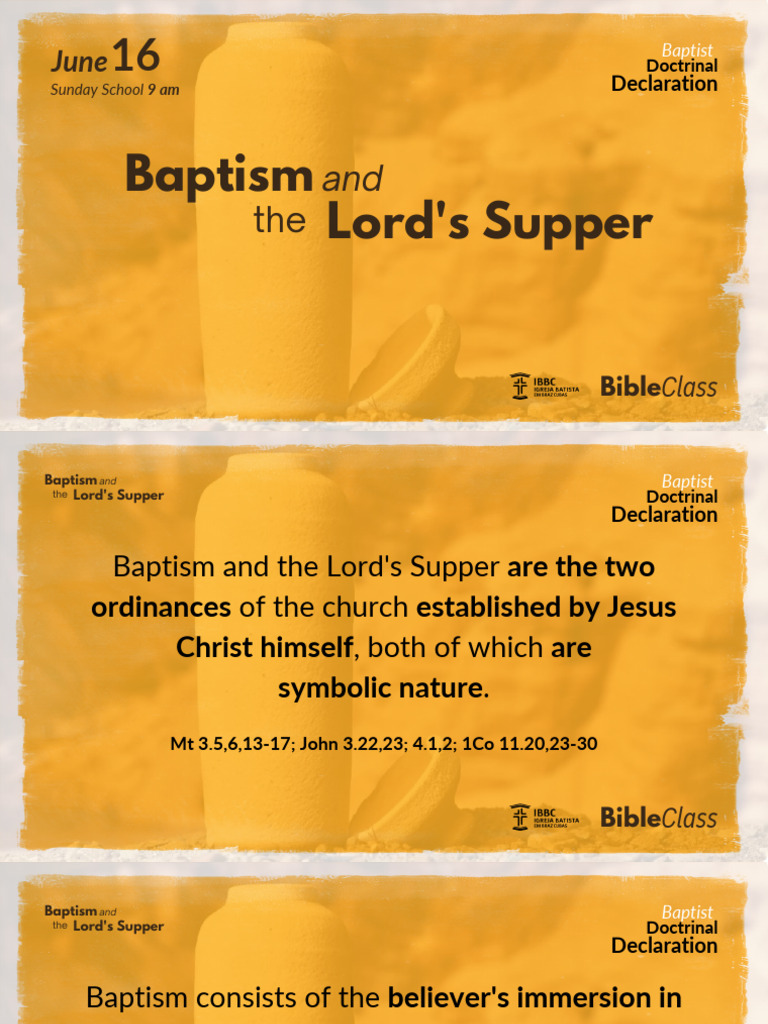 Baptism and The Lord S Supper - 20240616 - 001314 - 0000 | PDF ...