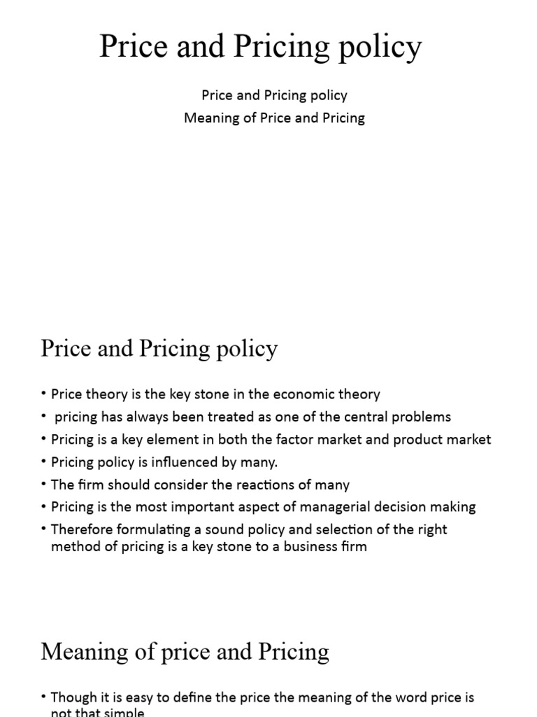 Strategic Pricing for Business Success | PDF | Value (Economics) | Pricing