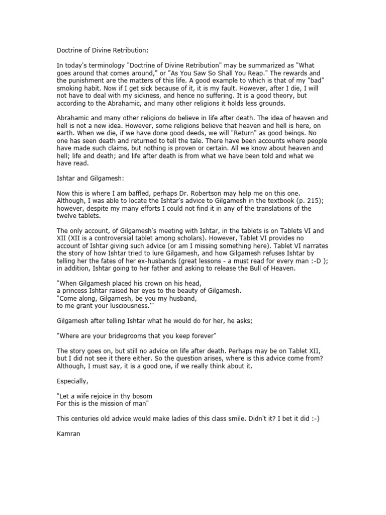 Doctrine of Divine Retribution | PDF | Hell | Religious Belief And Doctrine